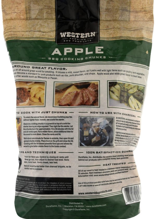 Western BBQ Apple Wood Chunks – Erins Quality Outdoor Power Centre